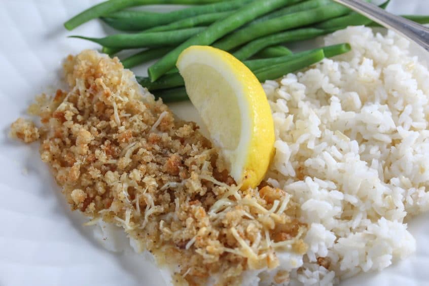 Low FODMAP Parmesan Crusted Flounder - FODMAP Everyday