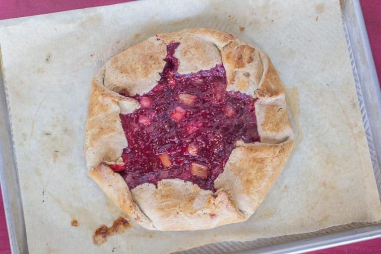 Rhubarb Raspberry Crostata - Gluten Free - FODMAP Everyday
