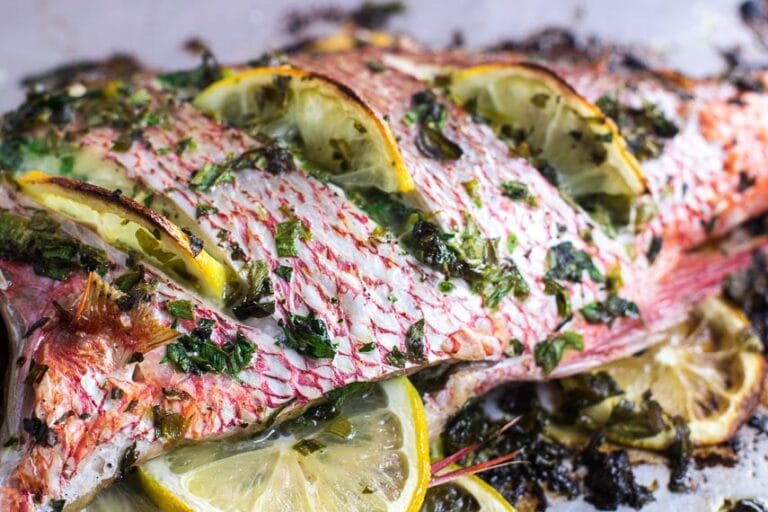 Low FODMAP Whole Roast Fish - FODMAP Everyday