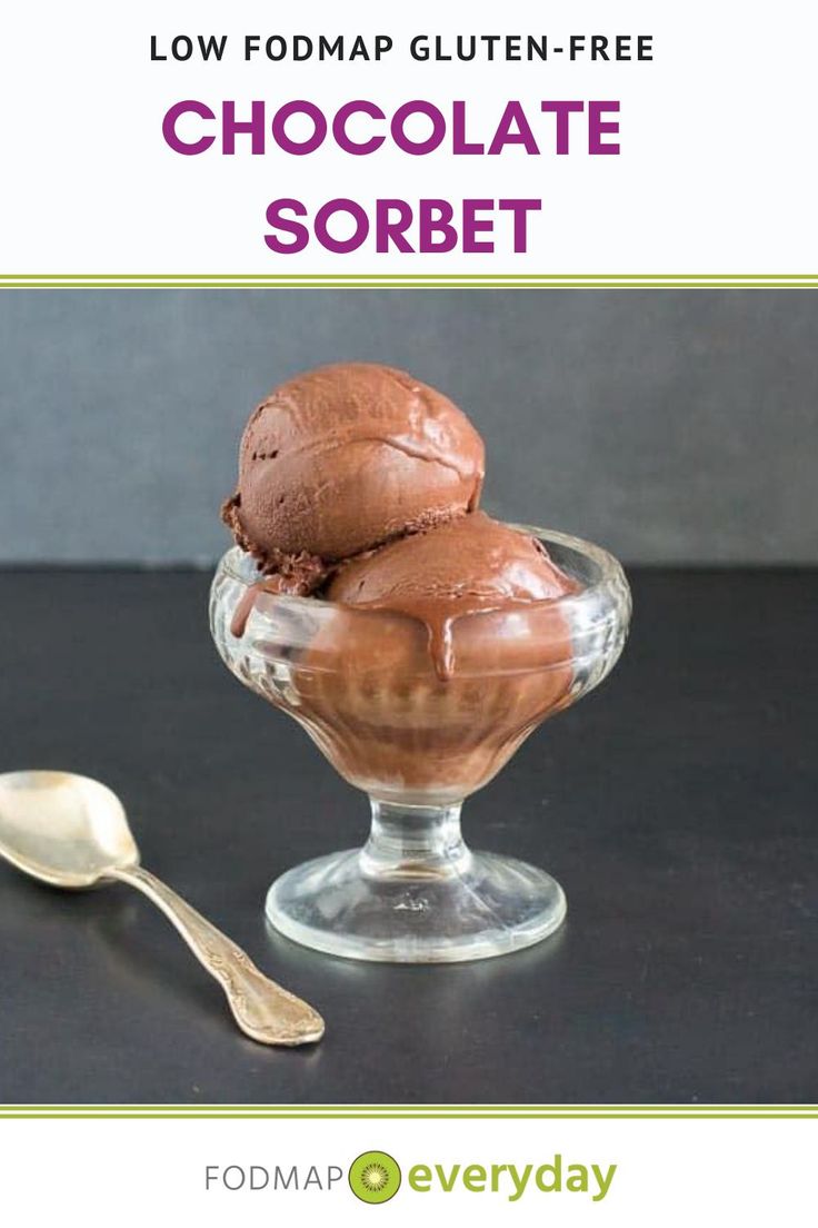 Low FODMAP Chocolate Sorbet - FODMAP Everyday