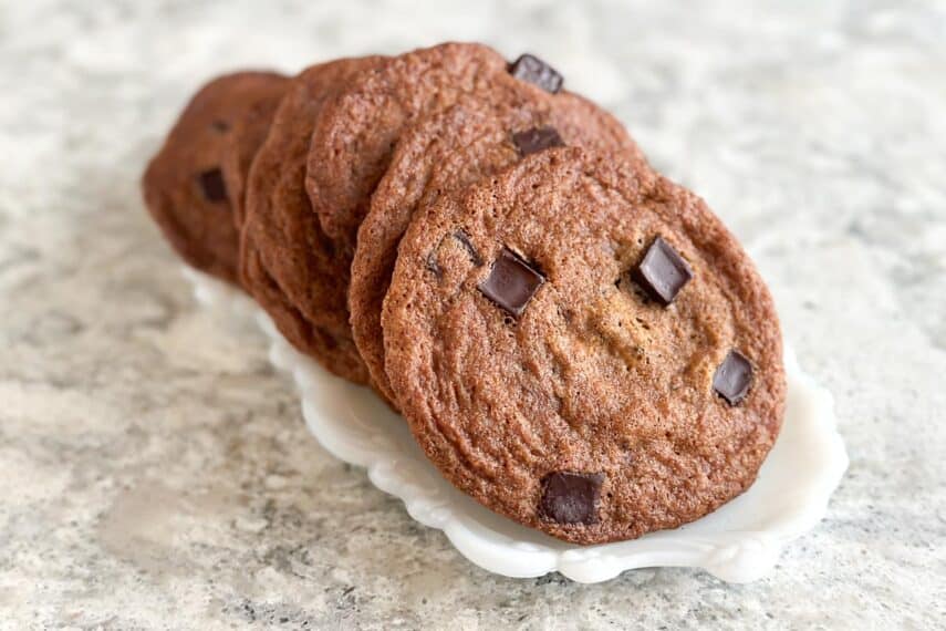 Low FODMAP Gingerbread Chocolate Chunk Cookies - FODMAP Everyday